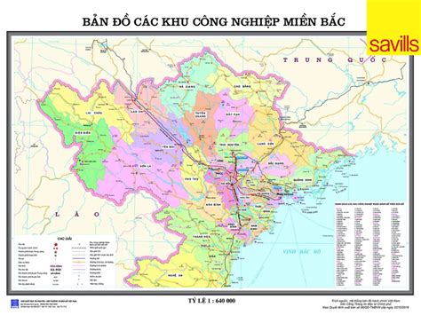 Bản đồ khu công nghiệp ở các tỉnh phía Bắc