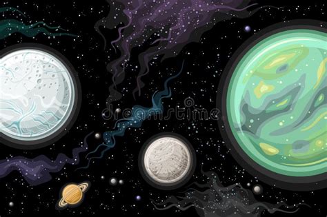 Vector Fantasy Space Chart Stock Vector Illustration Of Celestial 304702308