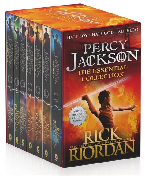 The Essential Percy Jackson Collection 7 Books Set By Rick Riordan