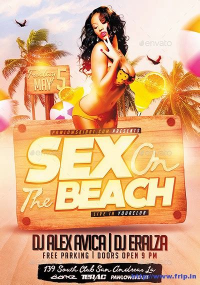 Sex On The Beach Flyer Template