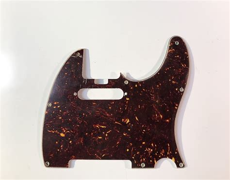 Telecaster Style 4 Ply Pickguard Brown Tortoise Shell Reverb