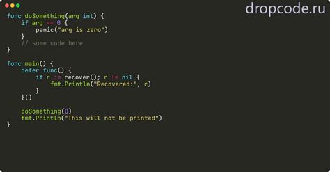Как работает механизм паники в golang