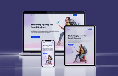 Responsive Travel Agency Website LandingPage On Behance