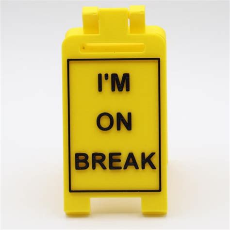 Out On Break Sign Etsy