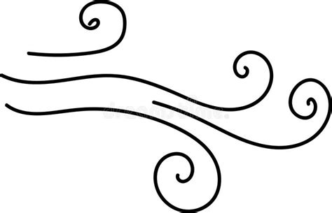 Swirling Wind Doodle Stock Vector Illustration Of Abstract 383130652