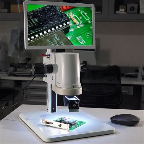 microvue digital microscope with 360 viewer [17x 110x] aven tools