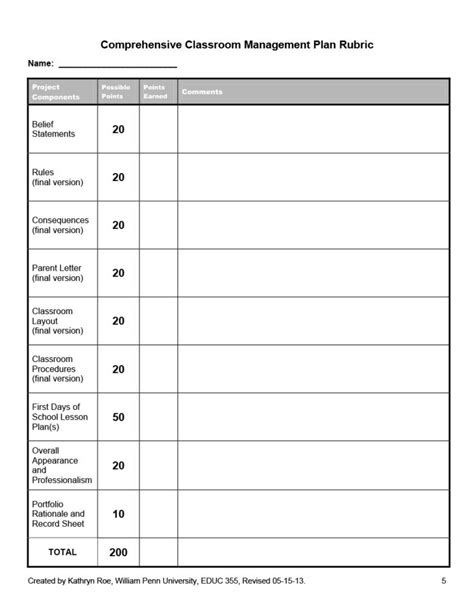 Classroom Management Plan 38 Templates And Examples ᐅ Templatelab