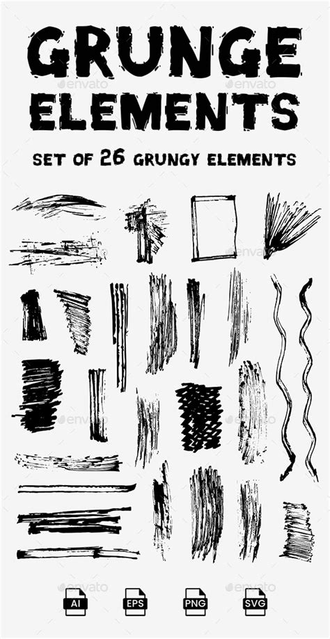 Grunge Elements Graphics Graphicriver