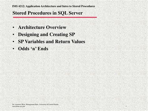 Ppt Stored Procedures In Sql Server Powerpoint Presentation Free