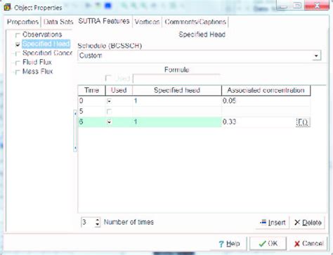 Example Of Using The Object Properties Dialog Box To Define A Specified