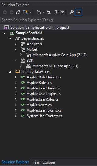 Duriandotnet Scaffold Existing Sql Database Using Entity Framework Core