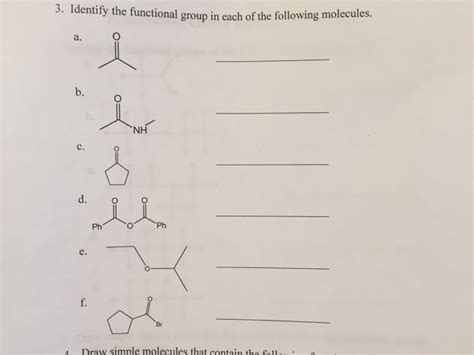 Solved Identify The Functional Groups On The Following Chegg