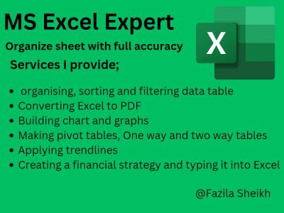 Fantastic Data Entry MS Excel Work Upwork