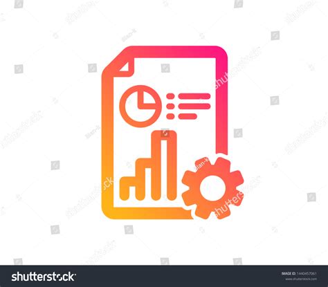 Report Icon Column Graph Pie Chart Stock Vector Royalty Free 1440457061 Shutterstock