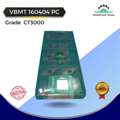 Jual Insert Vbmt 160404 Pc Grade Ct3000 Merk Taegutec Insert Pahat Bubut Pisau Pahat