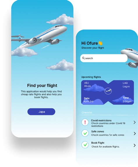 Booking Flight App Figma