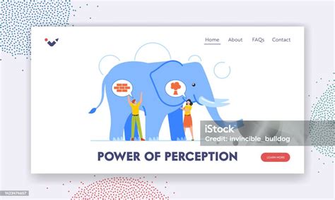 Power Of Perception Landing Page Template Idea Viewpoint Impression