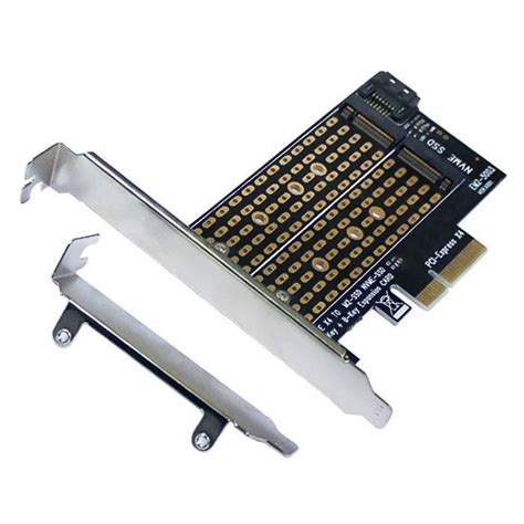 Adaptateur Pcie Vers M 2 Nvme Carte Riser Ajoutez Des Cartes M 2 Type De Clé Ngff Carte
