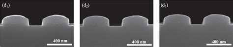 Cross Sectional Sem Micrographs Of Polysilicon After Over Etch For D1