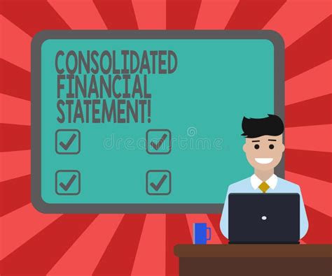 Escritura Conceptual De La Mano Que Muestra El Estado Financiero