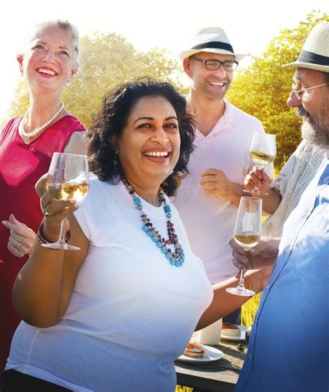 Group of Party People Celebrating the Arrival of 2020 Stock Photo ...