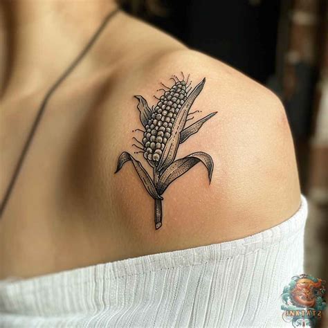 Corn Stalk Tattoos 131 Corn Tattoo Ideas Simple Corn Tattoo Ear Of