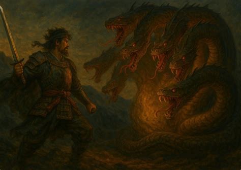 Yamata No Orochi Printable Art Japanese Mythology Dragon Digital