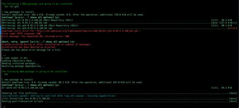 zypper response 500 consistently for hours different rpms but can download manually