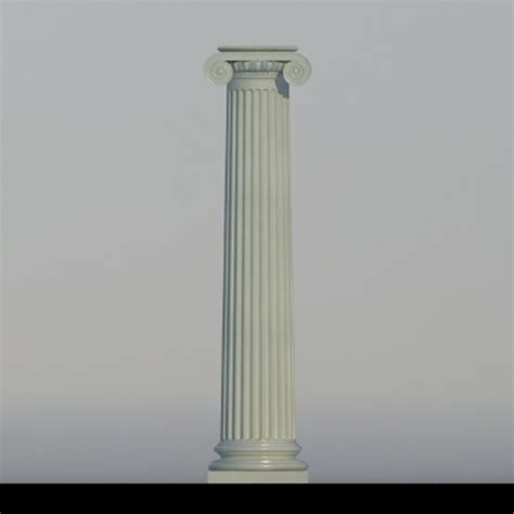 Classical Ionic Order Column 3d Model