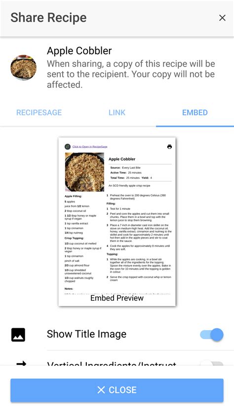 Recipe Details RecipeSage Documentation