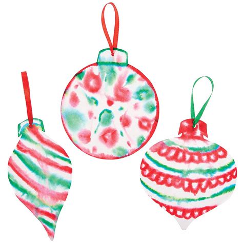 Christmas Bauble Colour Diffusing Paper Decorations