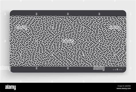 Black And White Texture Irregular Array Or Matrix Of Random Ovals Vector Illustration For