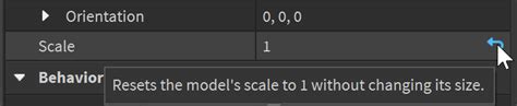 Reset Model Scale Button Is Missing Studio Bugs Developer Forum Roblox