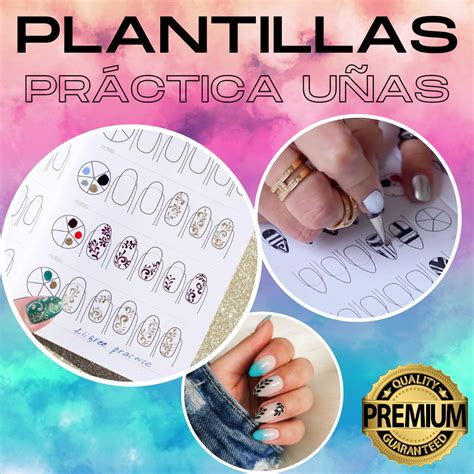 💅 Pack De Plantillas Para Practica De Uñas 💅 Gloria Ines Grana