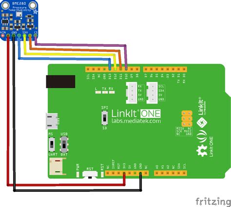 Linkit One And BME280 Sensor Example Electronic Projects
