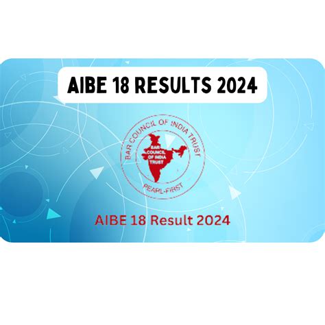 Aibe 18 Result 2024 Announced Download Aibe Xviii Result Check Qualifying Marks Newscanvassedu