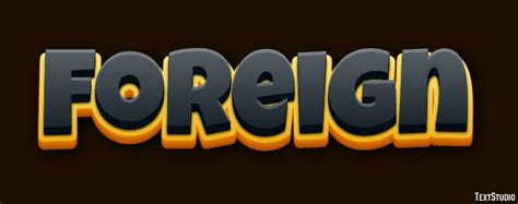 foreign text effect and logo design word