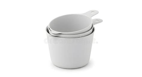 Measuring Cups Nested For Kitchen Use Stock Illustration