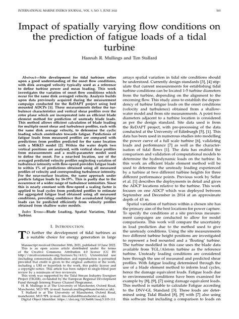 Impact Of Spatially Varying Flow Conditions On The Prediction Of