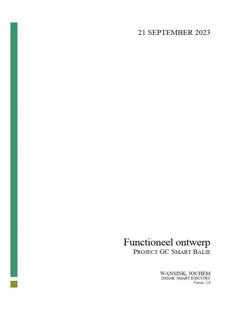 K1 Functioneel Ontwerp Jochem Wansink Pdf