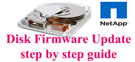 Disk Firmware Update Netapp Cluster Mode Cmode Step By Step Guide