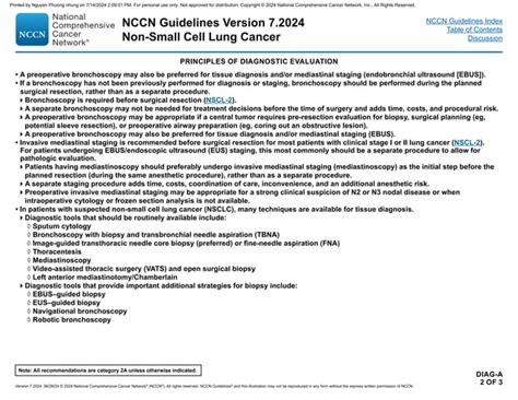 NCCN CLINICAL PRACTICE GUIDELINE IN ONCOLOGY PDF Lung And Respiratory Health Diseases And