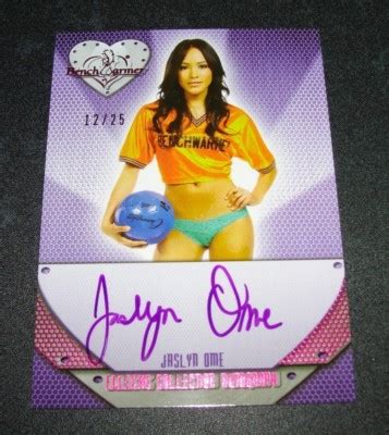 2016 Benchwarmer Jaslyn Ome Eclectic 157 Pink Foil Auto25 Playboy