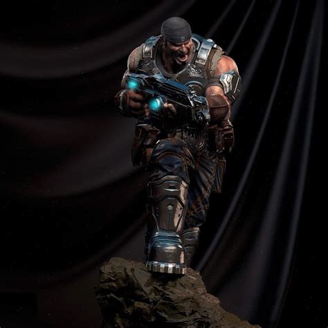 Marcus Fenix Gears Of War Stl 3d Print Files