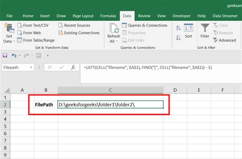 How To Create A Relative File Path With Power Query In Excel
