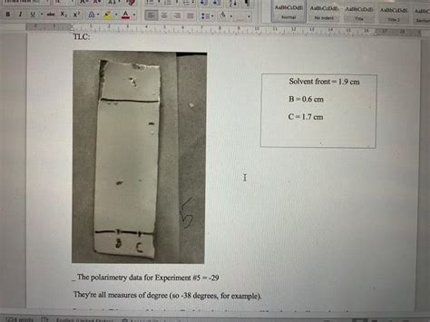 Solved Question Using The Optical Rotation Data Provide Chegg Com