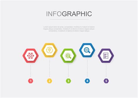 Premium Vector Business Process Implement Analyze Investigate Test Icons Infographic Design