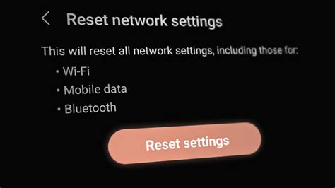how do i reset my android s network settings and why should i