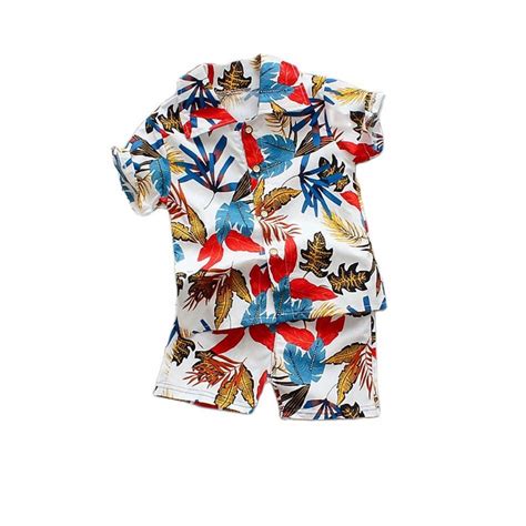 Badu Bg Бебешки комплект летни дрехи с щампи на цветя за бебета лятна риза с къс ръкав топ