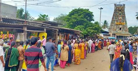 சிறுவாபுரி முருகன் கோயிலில் 2 மணி நேரம் காத்திருந்து சுவாமி தரிசனம்